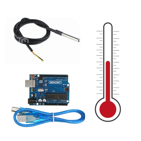Tutorial Measuring Temperature Using DS18B20 With Arduino Uno