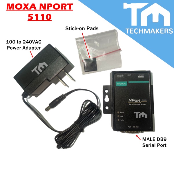 1 Set Of MOXA Industrial Serial Device Server Replacement Ethernet