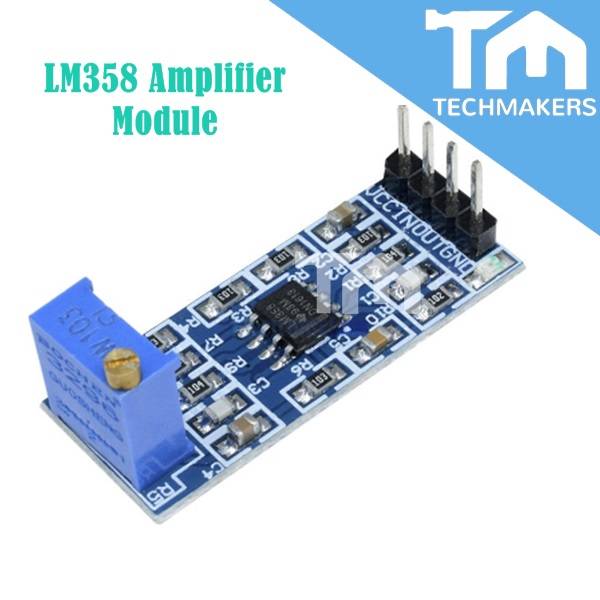 LM358P LM358 358 Adjustable Gain Signal Up to x100 100 Amplification ...