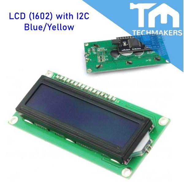 Arduino Serial IIC I2C LCD 1602 (16x2) Blue/Yellow Liquid Crystal ...