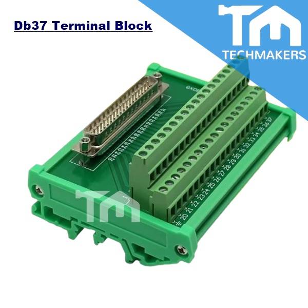 DB37 / IDC Male Female Din Rail Mount Interface Module Terminal Block ...
