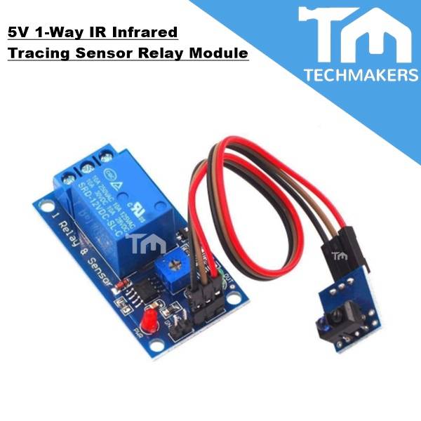 5V 1-Way IR Infrared Tracing Sensor Relay Module for Line Following ...