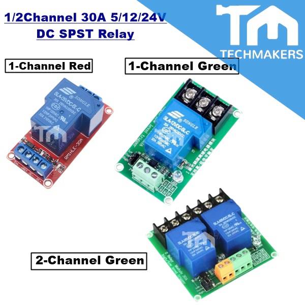 30 Amp Relay 12v Relay Module 30A High Current Relay Module - 12V ...