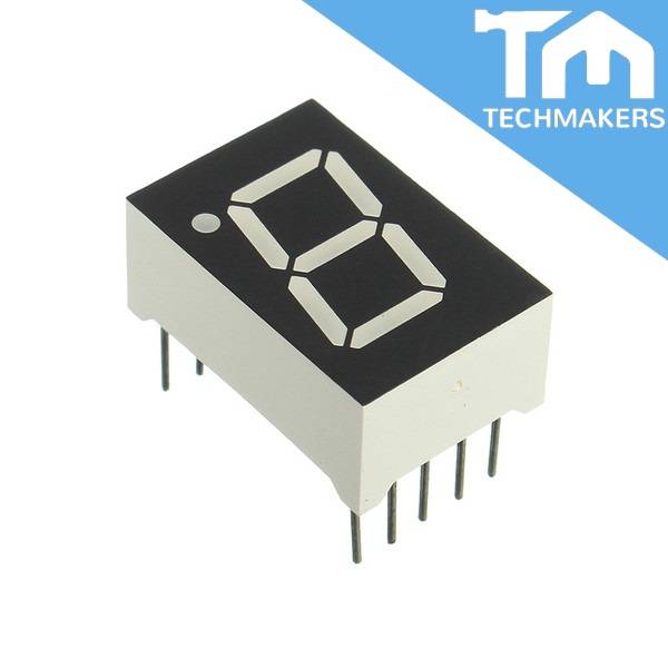 1-Digit 7-Segment Display Common Cathode