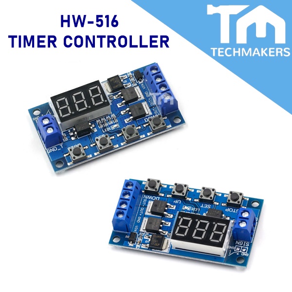 HW-516 DC 12V 24V LED Time Delay Relay Trigger Cycle Timer Switch Module HW-516 DC 12V 24V LED Time Delay Relay Trigger Cycle Timer Switch Module