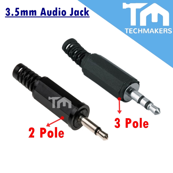 1pc Of 3 5mm Audio Jack Connector Male Plug Headphone For Cable Mount